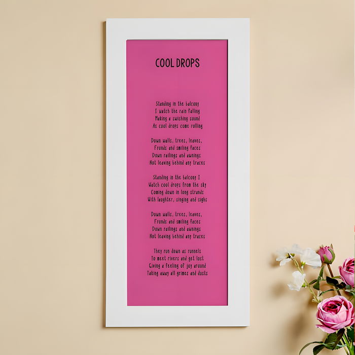 Personalized Poem Picture Wall Art